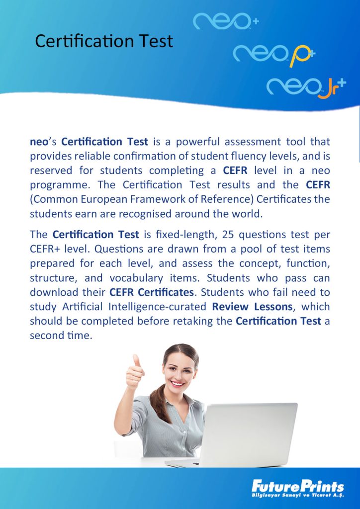 neo Testing Leaflets – Neo English Solutions